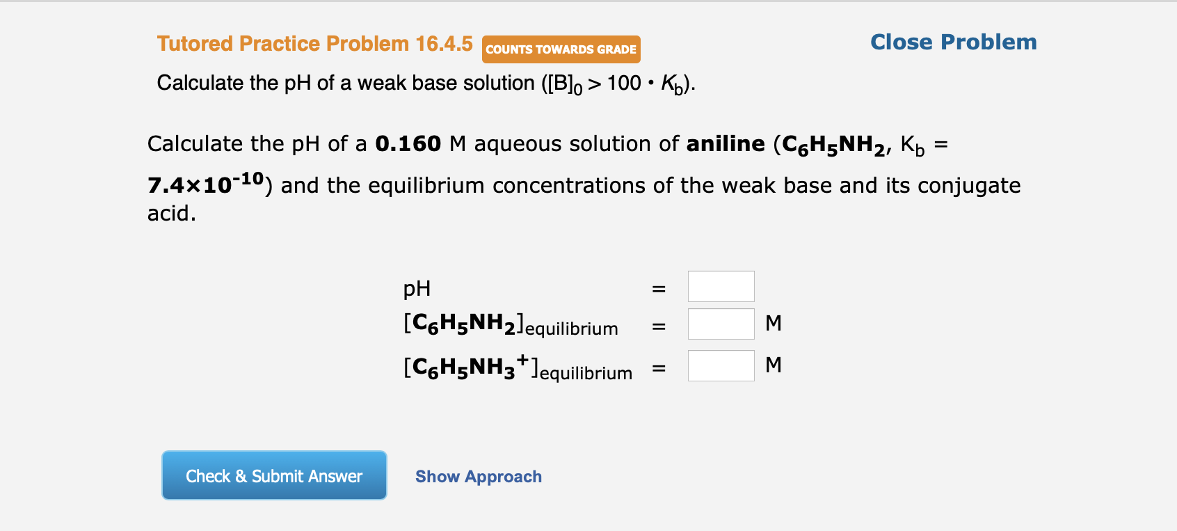 Solved Tutored Practice Problem 16.4.5 Close Problem | Chegg.com