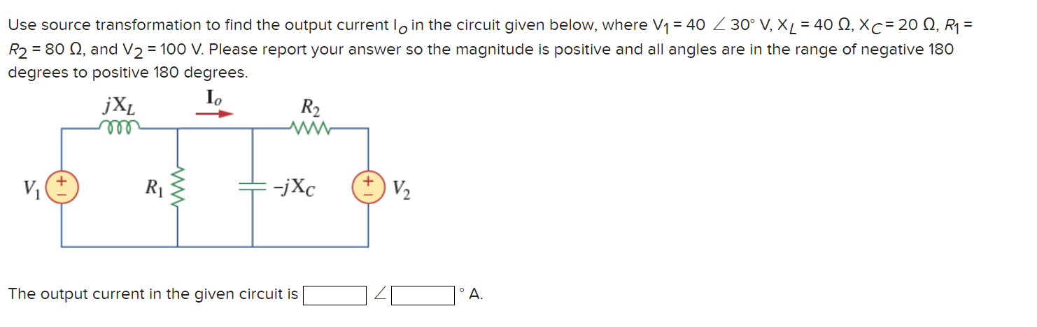 Solved Use Source Transformation To Find The Output Current 8570