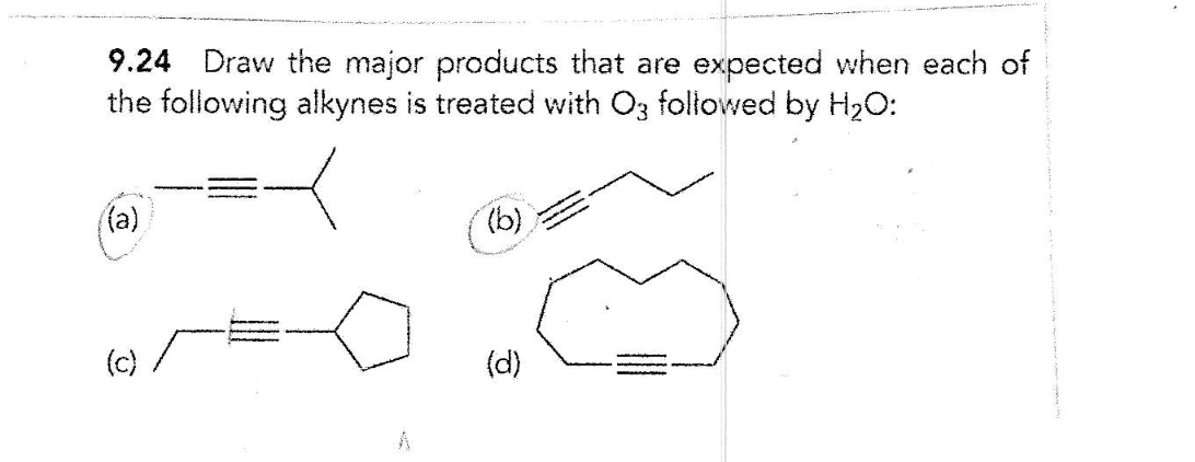 Solved 9.24 ﻿Draw the major products that are expected when | Chegg.com