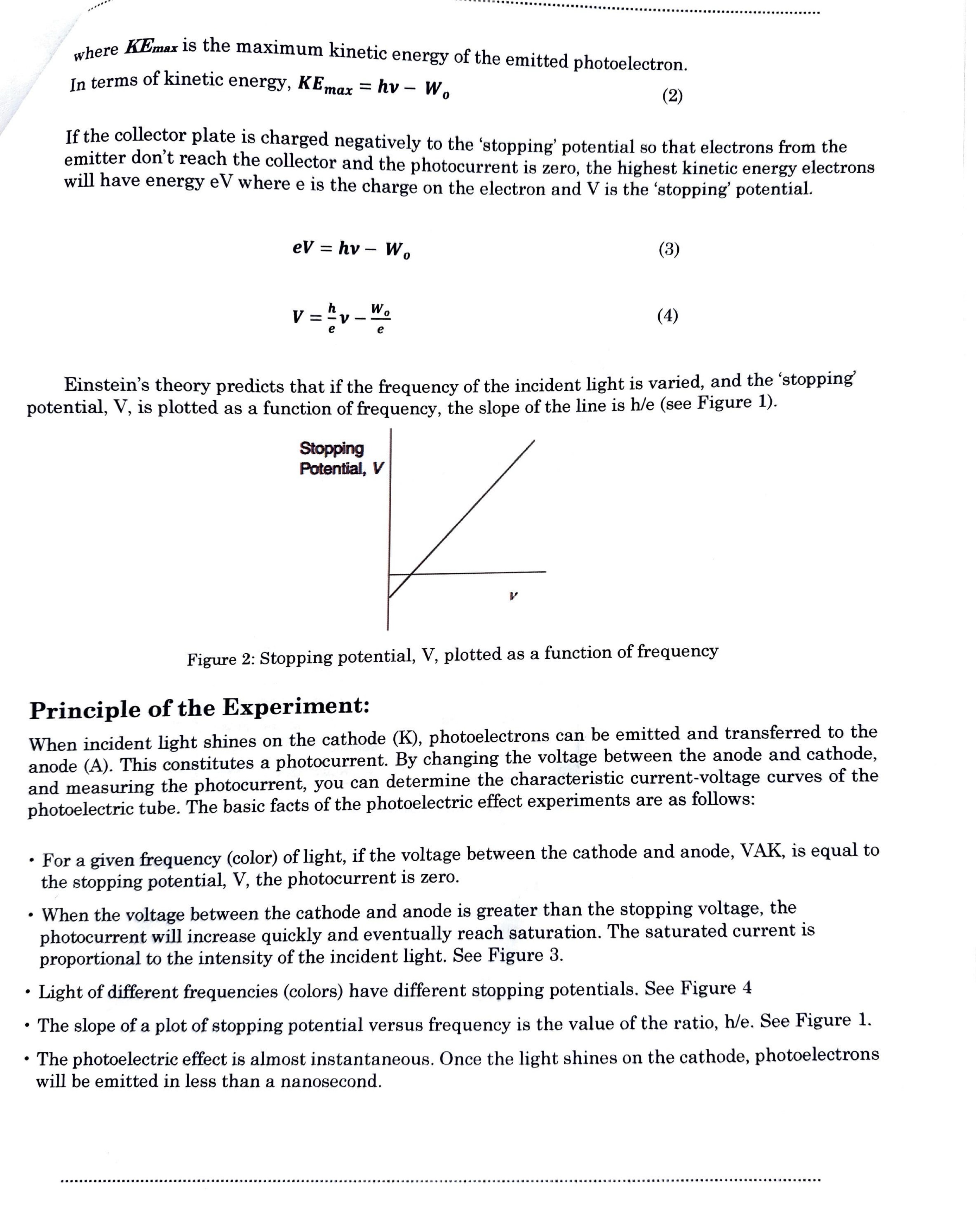 Solved Table 1: Stopping Potential of Spectral Lines, 4 mm | Chegg.com