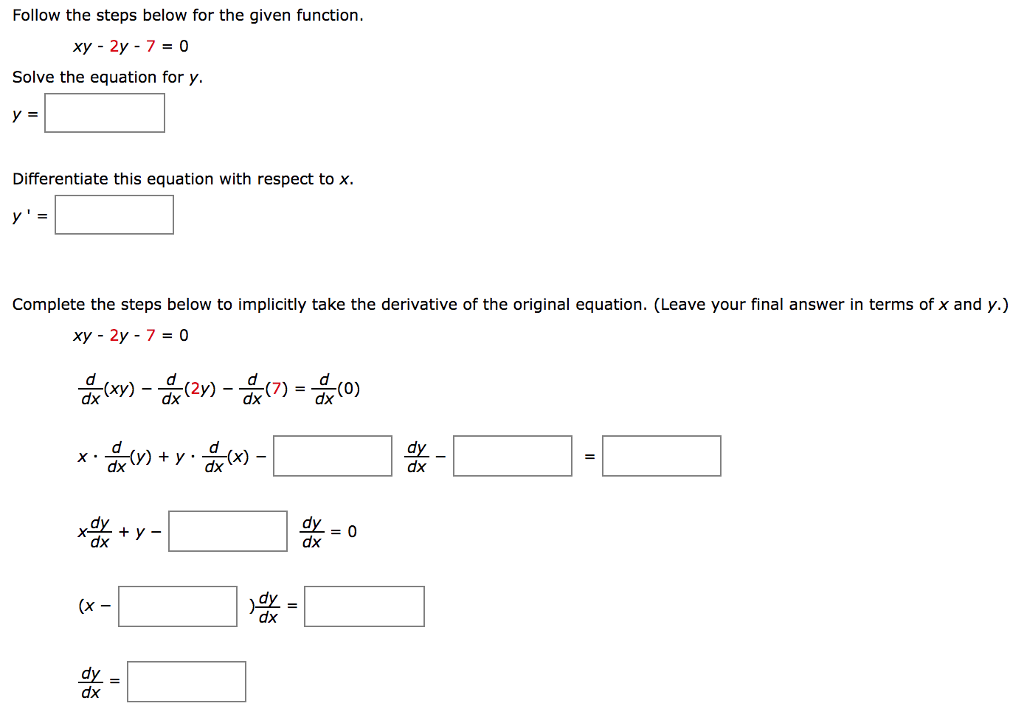 Solved Follow the steps below for the given function Solve | Chegg.com