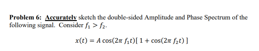 Solved Problem 6: Accurately sketch the double-sided | Chegg.com