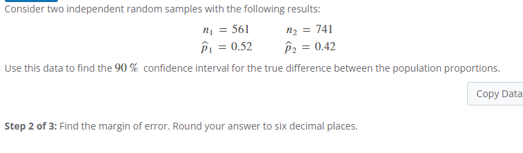 Solved Consider two independent random samples with the | Chegg.com