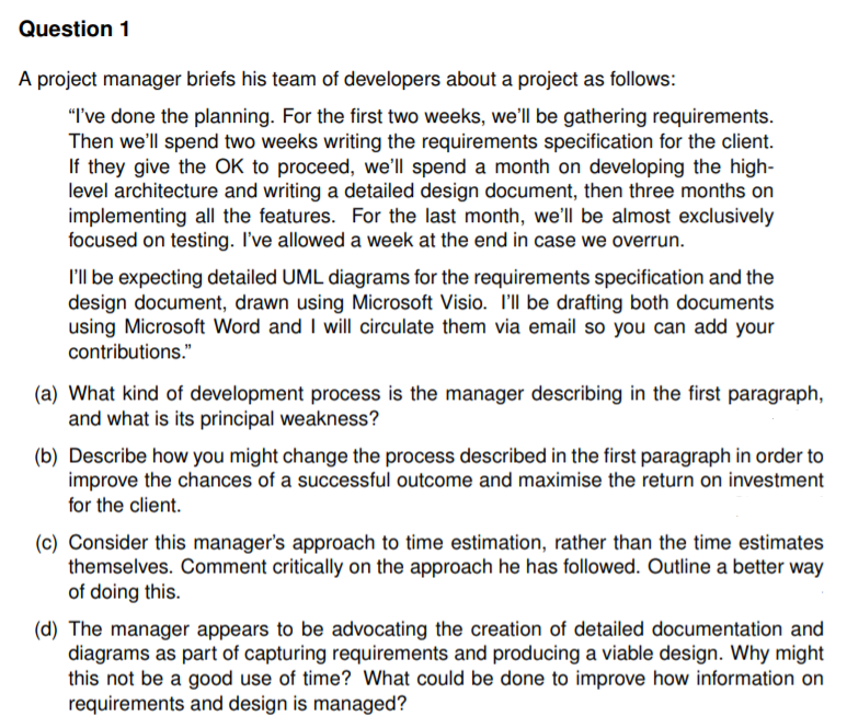Solved: Software Engineering Question Answer Carefully And... | Chegg.com