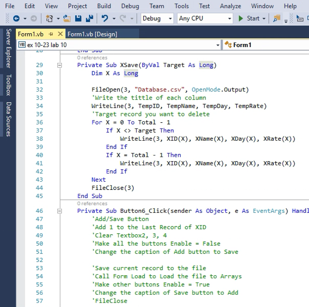 Use Microsoft Visual Studio - Visual Basic - Windows | Chegg.com