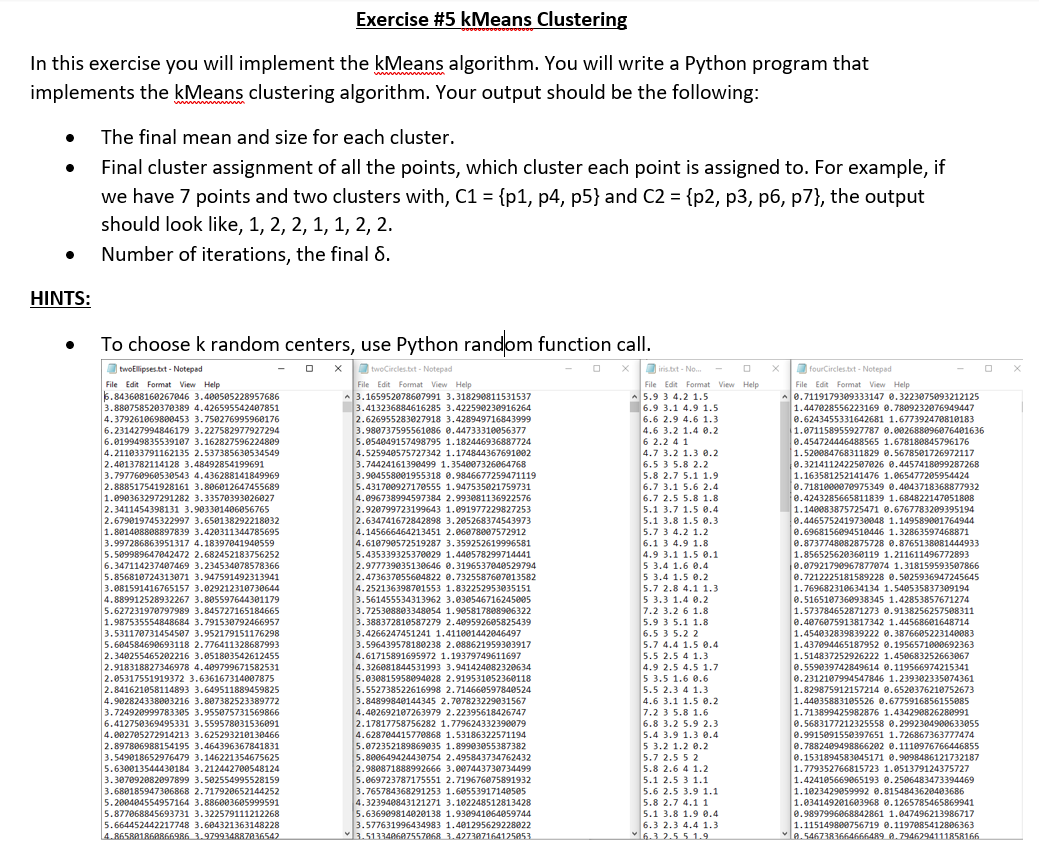 I need to write a program in python that implements | Chegg.com