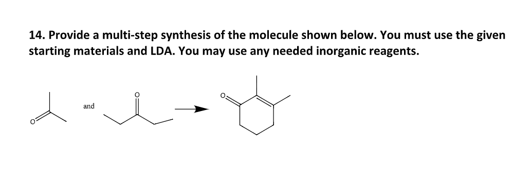 Solved Provide a multi-step synthesis of the molecule shown | Chegg.com