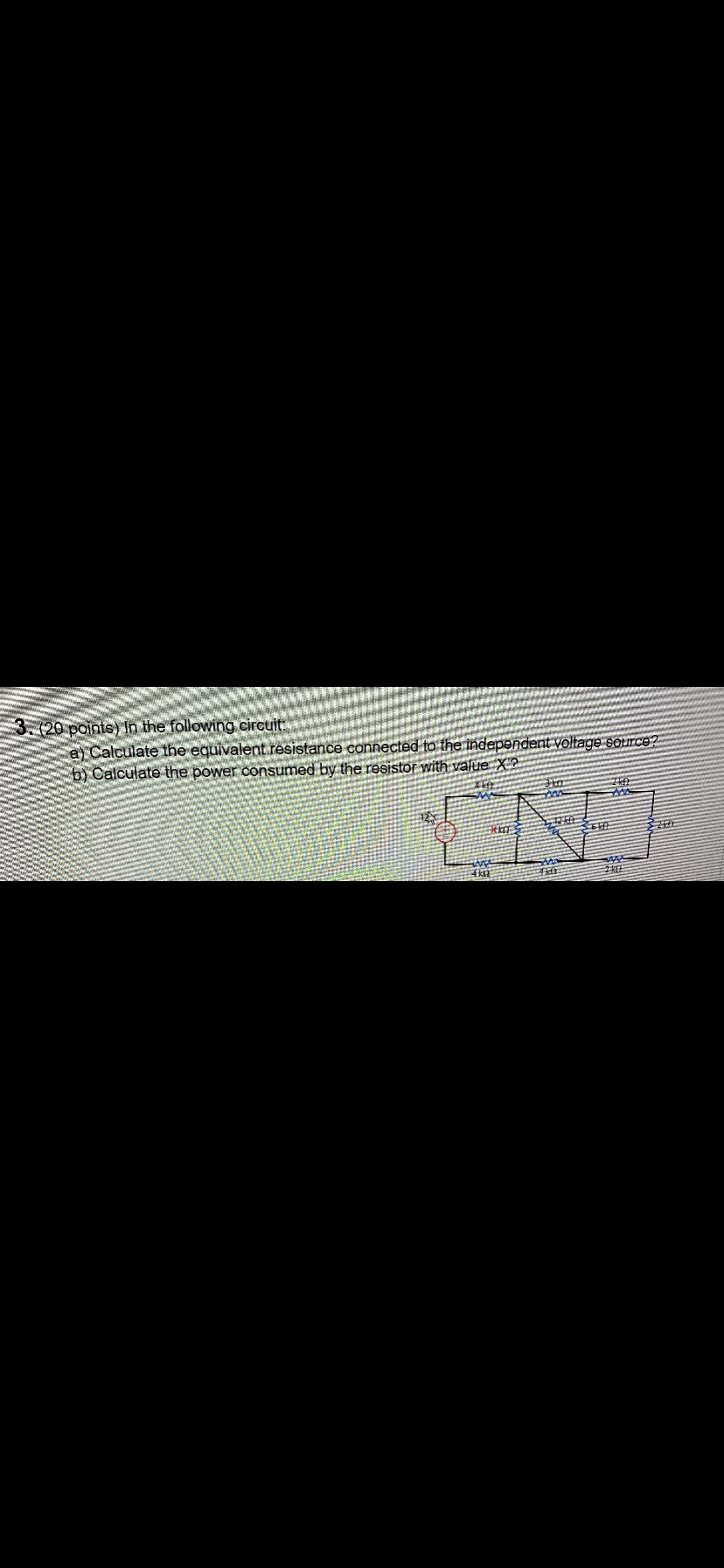 Solved 3. (20 points) In the following circuit: e Calculate | Chegg.com