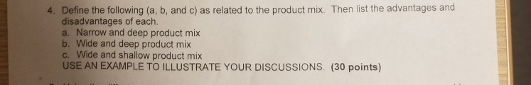 Solved 4. Define the following (a, b, and c) as related to | Chegg.com