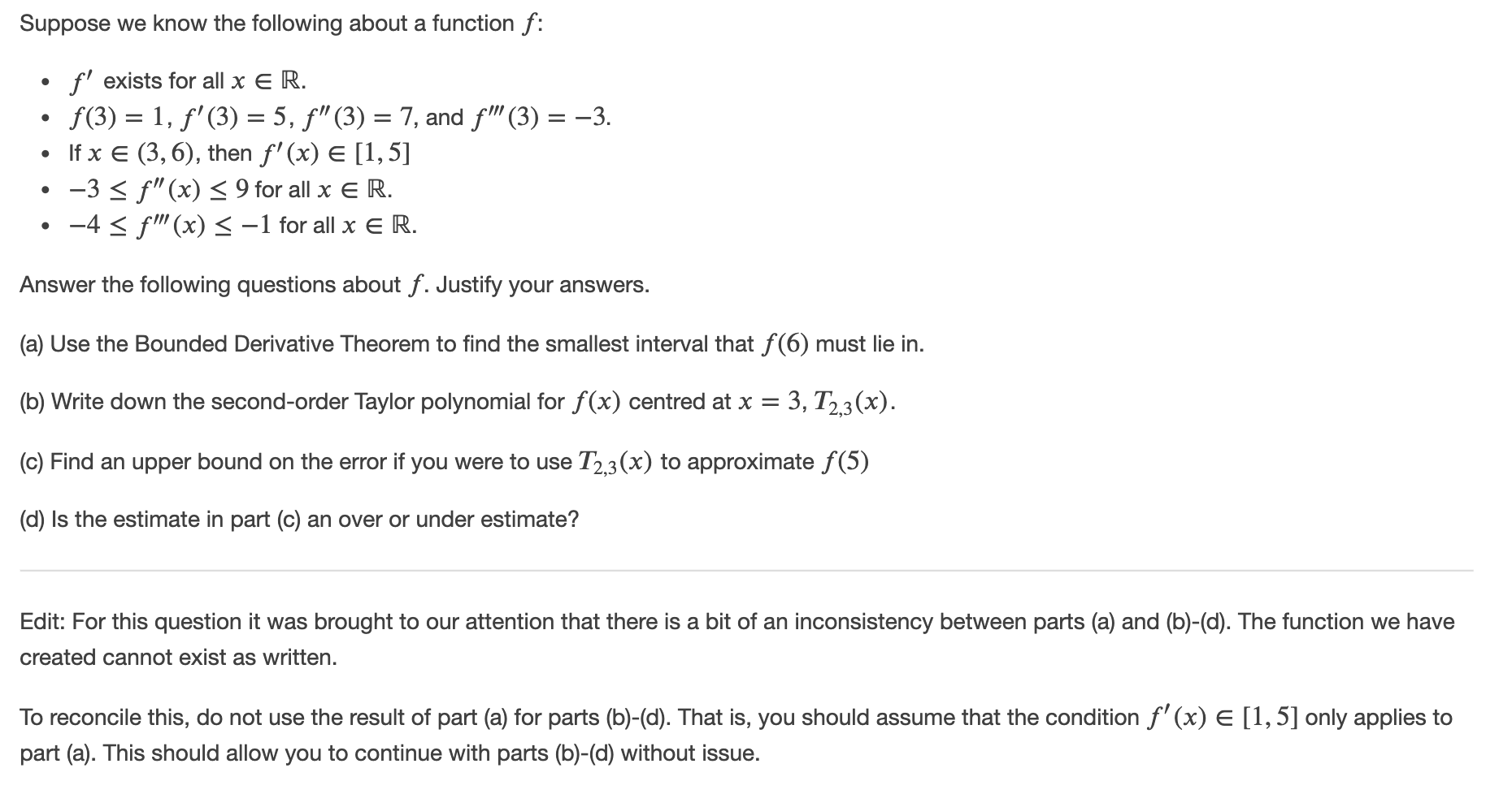 Solved Suppose we know the following about a function f: f' | Chegg.com