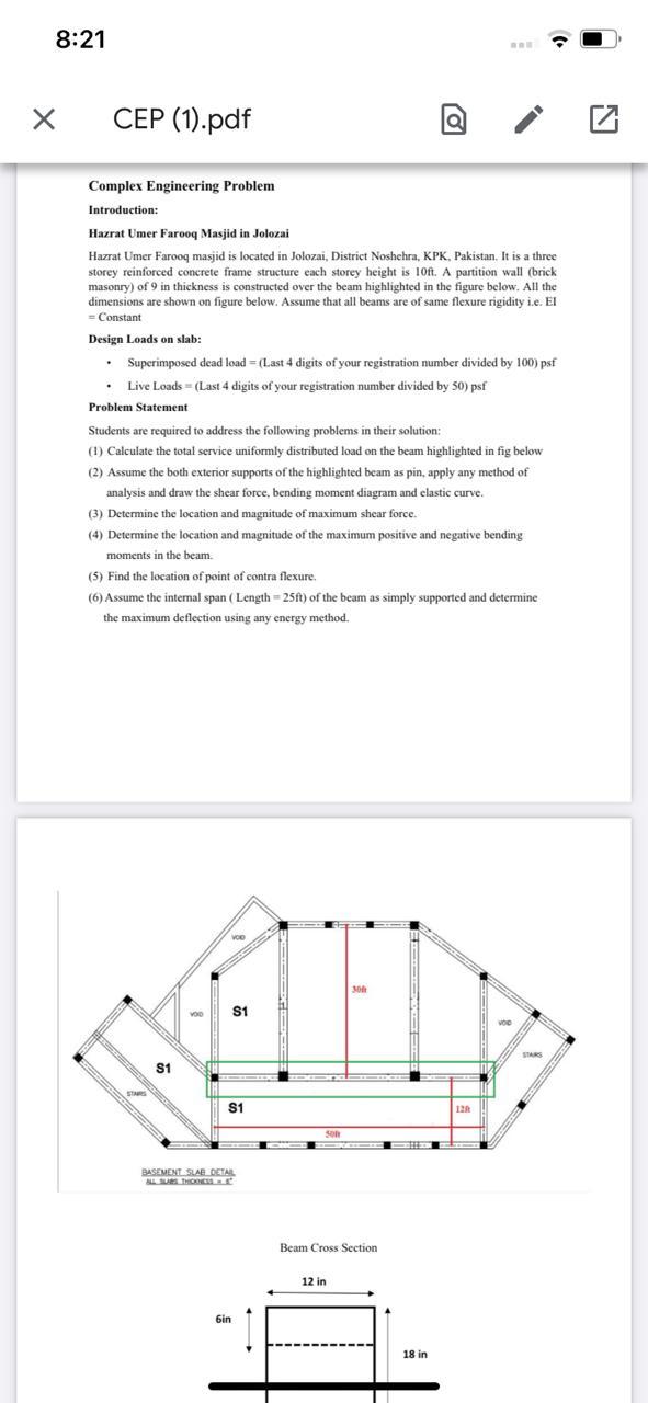 8:21 Х CEP (1).pdf Complex Engineering Problem | Chegg.com