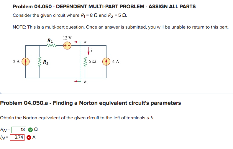 Solved Problem 04.050 - DEPENDENT MULTI-PART PROBLEM - | Chegg.com