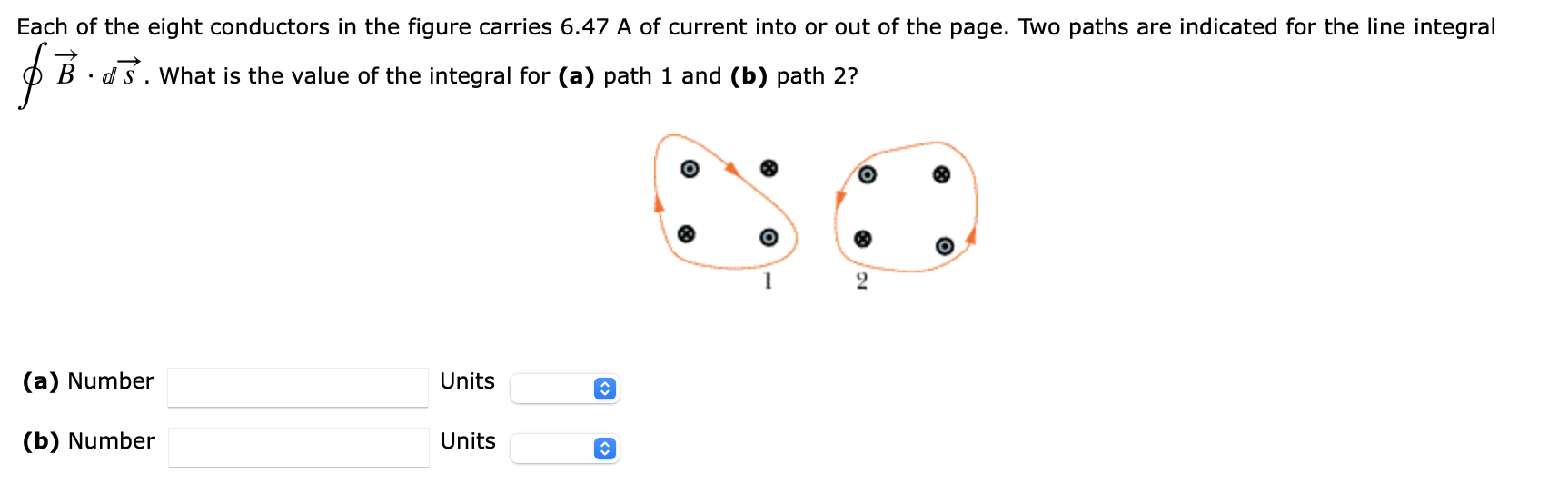 Solved Each of the eight conductors in the figure carries | Chegg.com