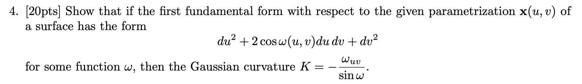 Solved THIS IS FOR A DIFFERENTIAL GEOMETRY COURSE. PLEASE BE | Chegg.com