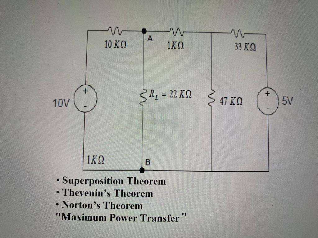 Solved - Superposition Theorem - Thevenin's Theorem - | Chegg.com Solved - Superposition Theorem - Thevenin's Theorem - | Chegg.com