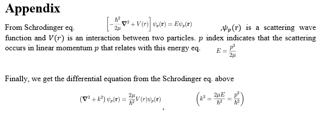 Solved Equation below is a scattering wave function 4p(r) 2 | Chegg.com