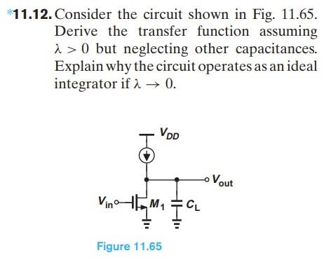 Solved 11.13. Repeat Problem 11.12 for the circuit shown in | Chegg.com