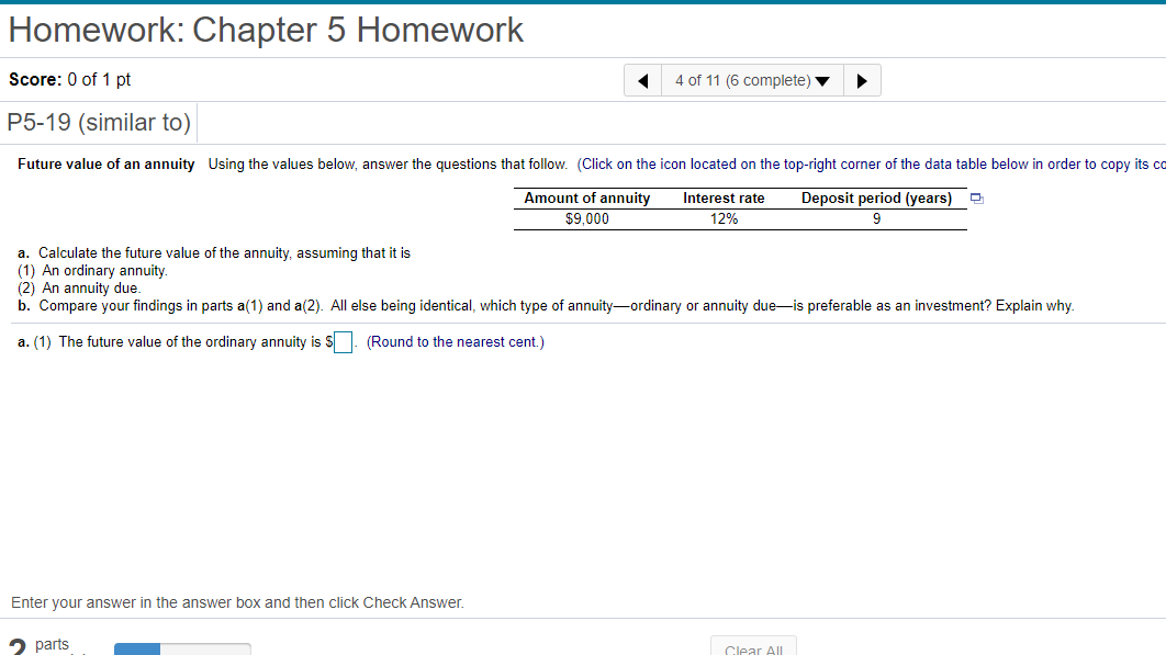 Solved Homework: Chapter 5 Homework Score: 0 of 1 pt P5-19 | Chegg.com