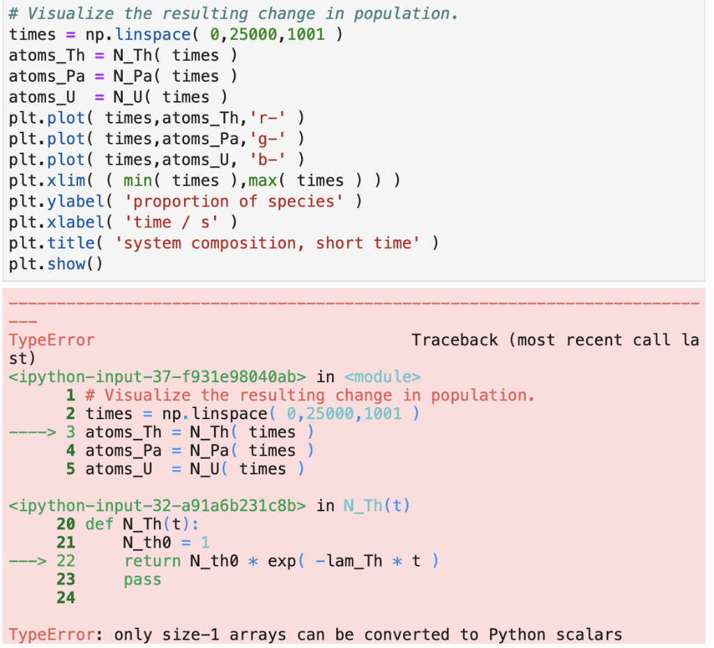 Solved Radioactive Decay of Two Elements What happens if we | Chegg.com
