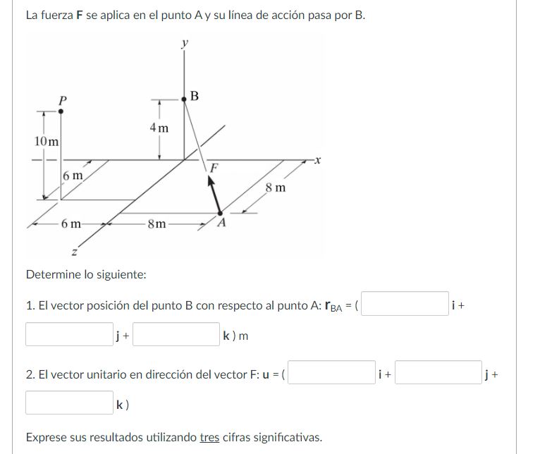 Solved Force F is applied at point A and its line of action | Chegg.com