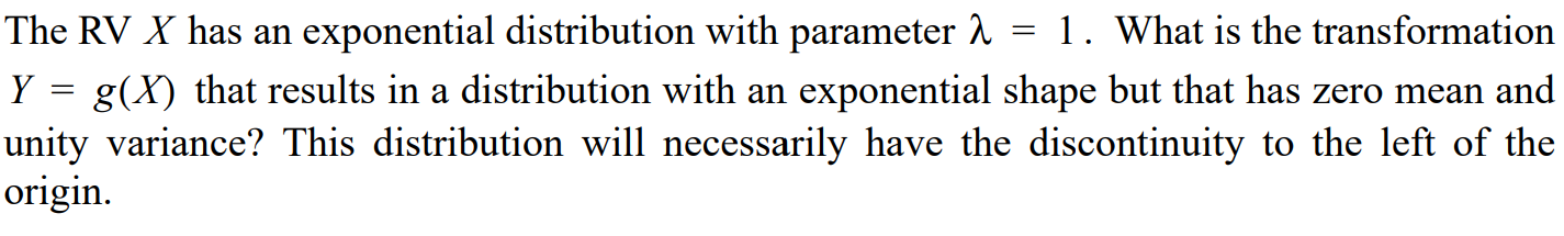 Solved The RV X has an exponential distribution with | Chegg.com