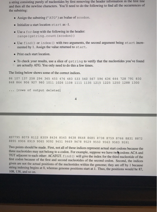Solved Task 3: A Bit of Bioinformatics, Part II Three | Chegg.com