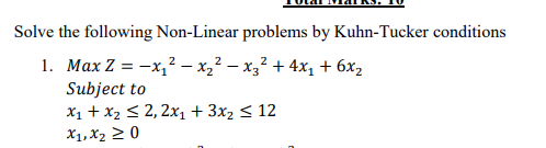 Solved Solve the following Non-Linear problems by | Chegg.com