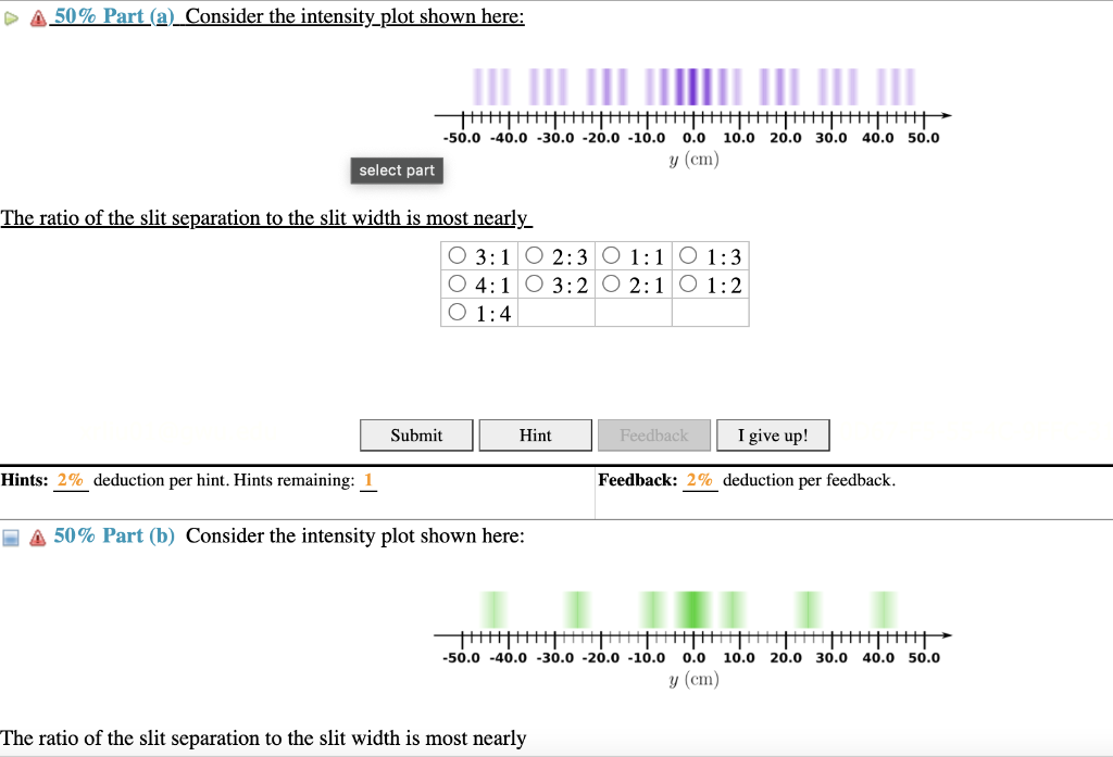 Solved 50% Part (a) Consider the intensity_plot shown here: | Chegg.com