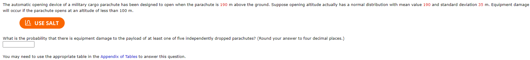 Solved The automatic opening device of a military cargo | Chegg.com