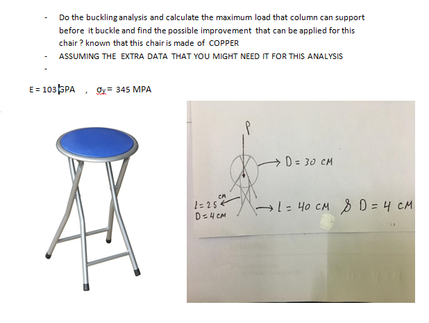Solved Do the buckling analysis and calculate the maximum | Chegg.com
