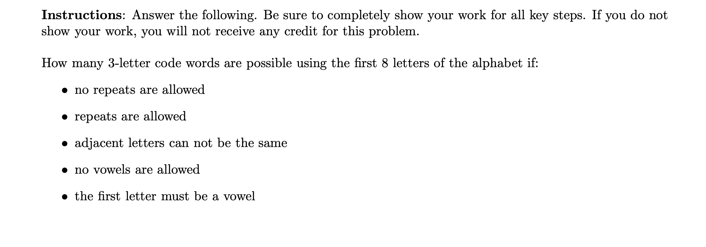 Solved Instructions: Answer the following. Be sure to | Chegg.com