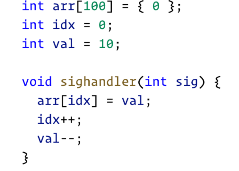Solved = int arr[100] = { 0 }; { { } int idx = 0; int val = | Chegg.com