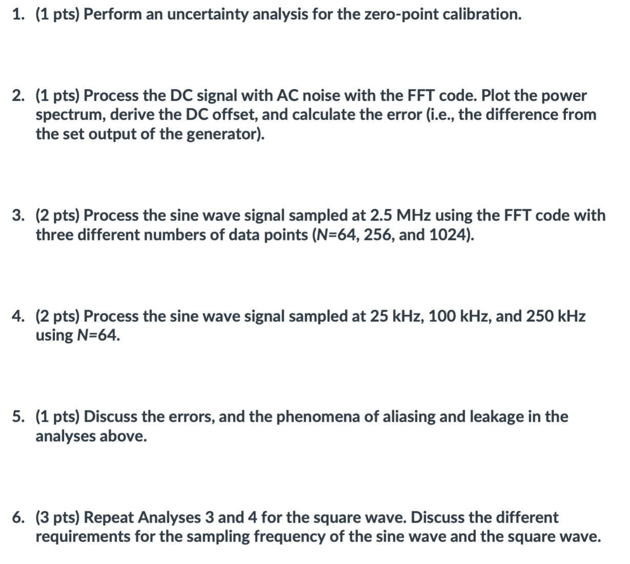 Solved 1. (1 ﻿pts) ﻿Perform an uncertainty analysis for the | Chegg.com