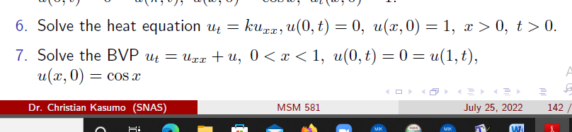 Solved 6. Solve the heat equation | Chegg.com