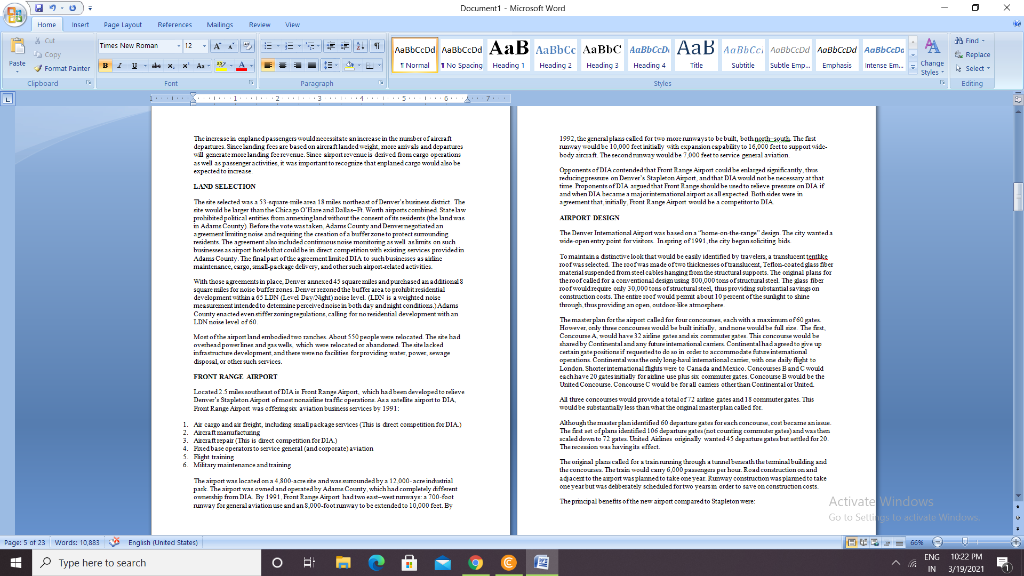Document1 - Microsoft Word Home Page layout | Chegg.com