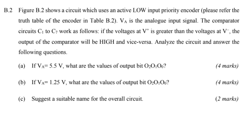 Solved B.2 Figure B.2 shows a circuit which uses an active | Chegg.com