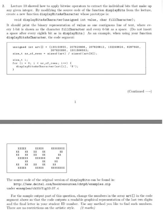 Solved Please Write A C Program To Output The Number
