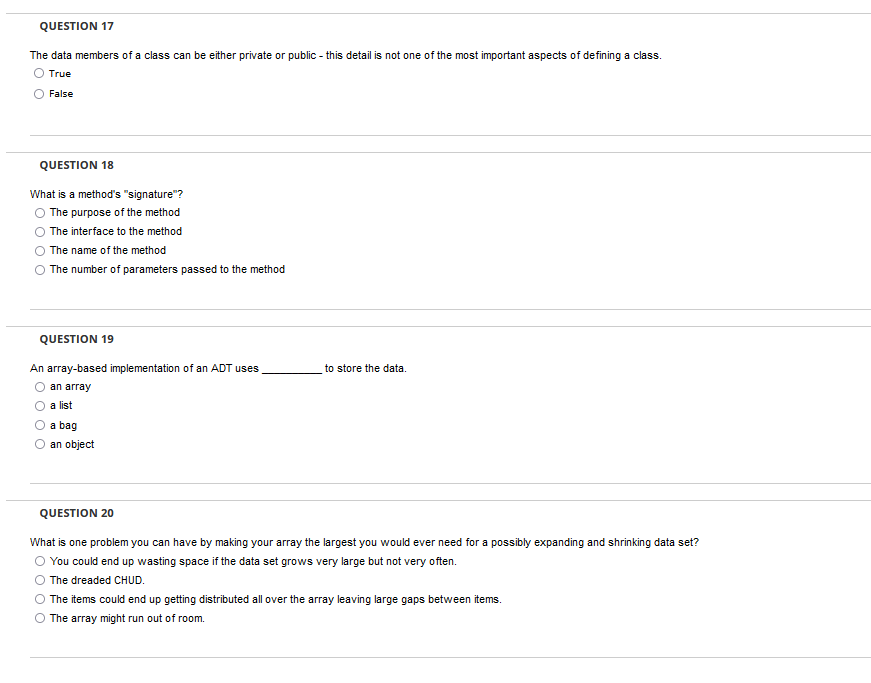 Solved The data members of a class can be either private or | Chegg.com