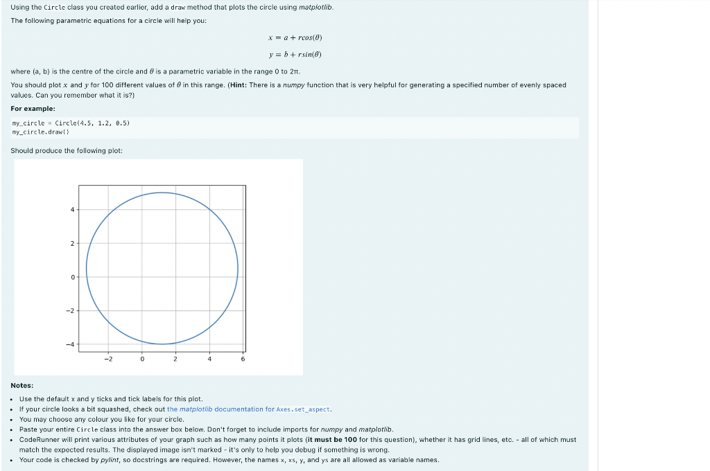 Solved Using the Circle class you created earlier, add a | Chegg.com
