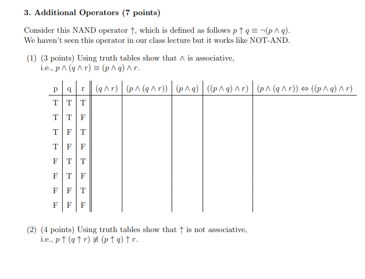 Solved 3. Additional Operators (7 points) Consider this NAND | Chegg.com