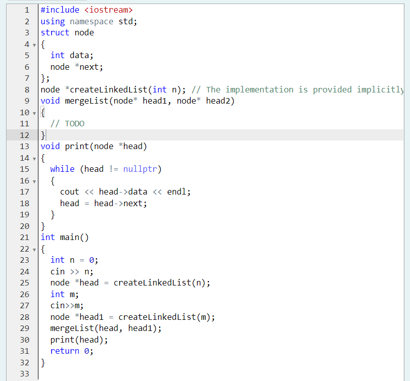 Solved - struct node: represents a node in linkedlists - | Chegg.com