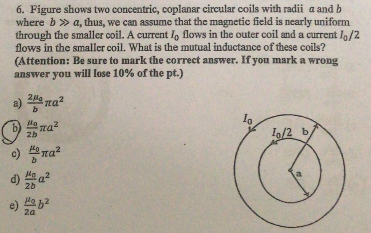 Solved Figure shows two concentric, coplanar circular coils | Chegg.com