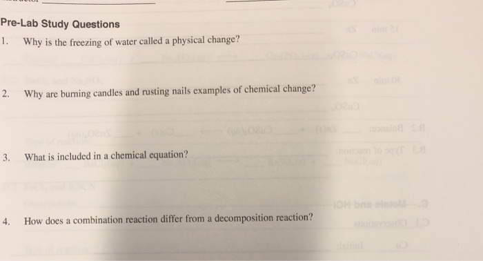 Physical Changes Freezing