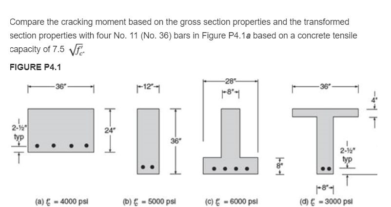 Solved Determine the service level moment capacity of the | Chegg.com