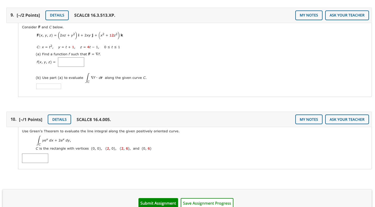 Solved 9. [-12 Points] DETAILS SCALC8 16.3.513.XP. MY NOTES | Chegg.com