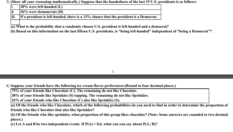 Solved (Show all your reasoning mathematically.) ﻿Suppose | Chegg.com