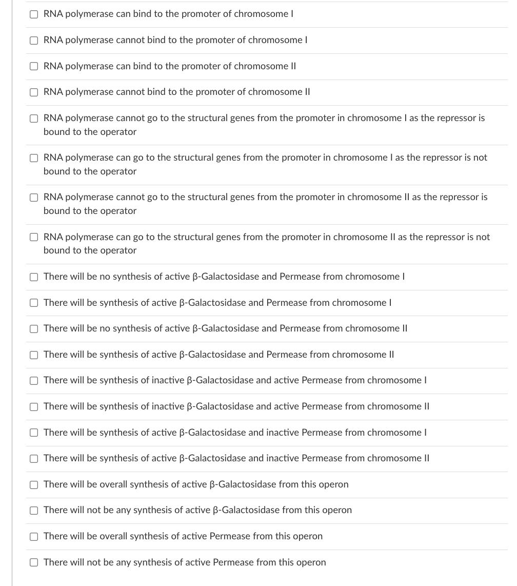 Solved Following is the genetic structure of a lac operon | Chegg.com