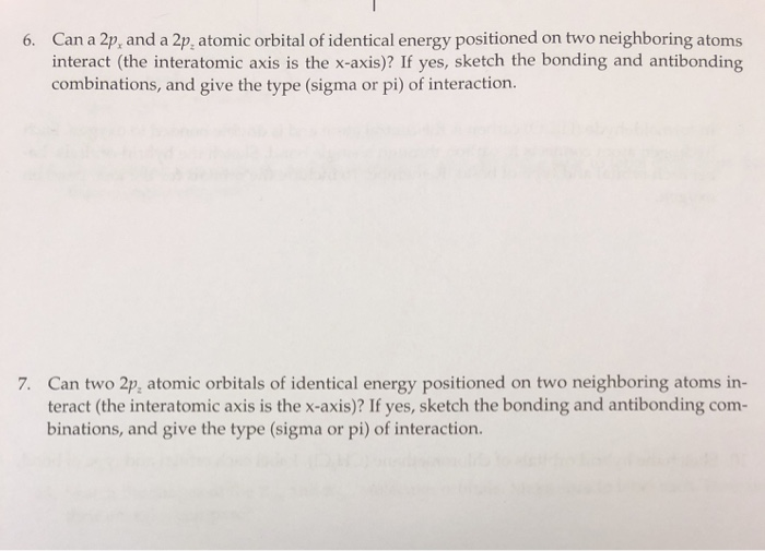 Solved Can a 2p, and a 2p, atomic orbital of identical | Chegg.com