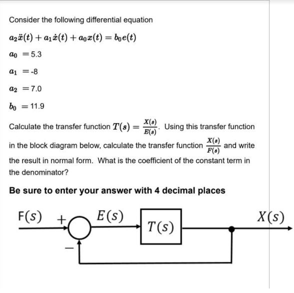 Solved Consider the following differential equation | Chegg.com