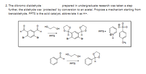 Solved 2. The dibromo dialdehyde prepared in undergraduate | Chegg.com